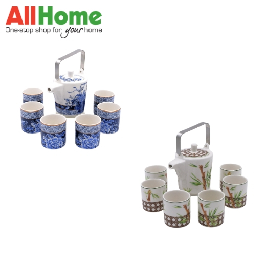 8PC ORIENTAL TEA SET - SUMMER PLACE | Shopee Philippines