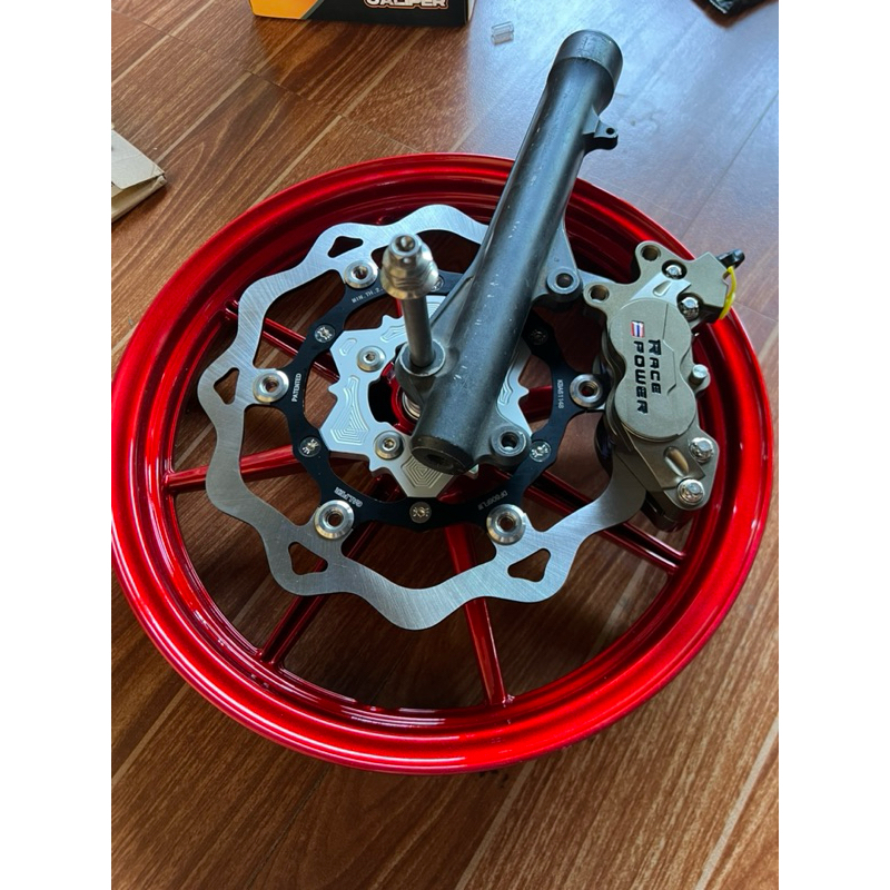 Honda click 4 pot Racepower caliper for 260/267mm disc | Shopee Philippines