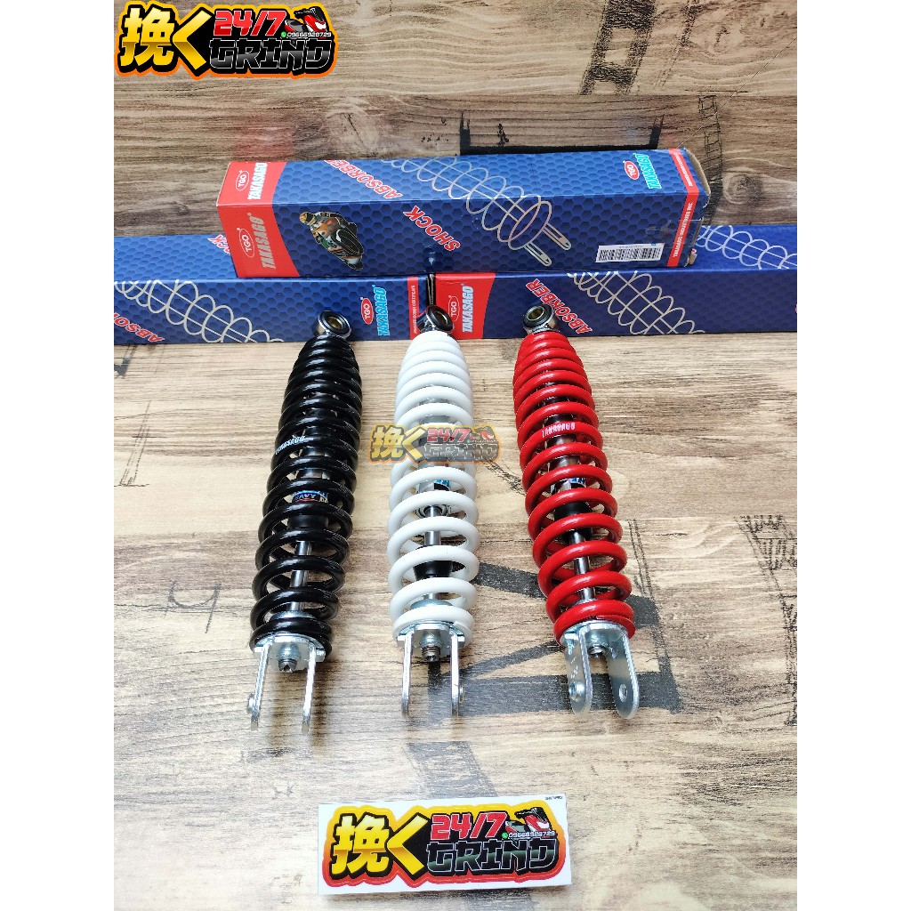 TAKASAGO Rear Shock 300mm Standard Size For Mio Sporty /Amore/Soul/Soulty/Mio i 125/M3/Fino/Beat ...