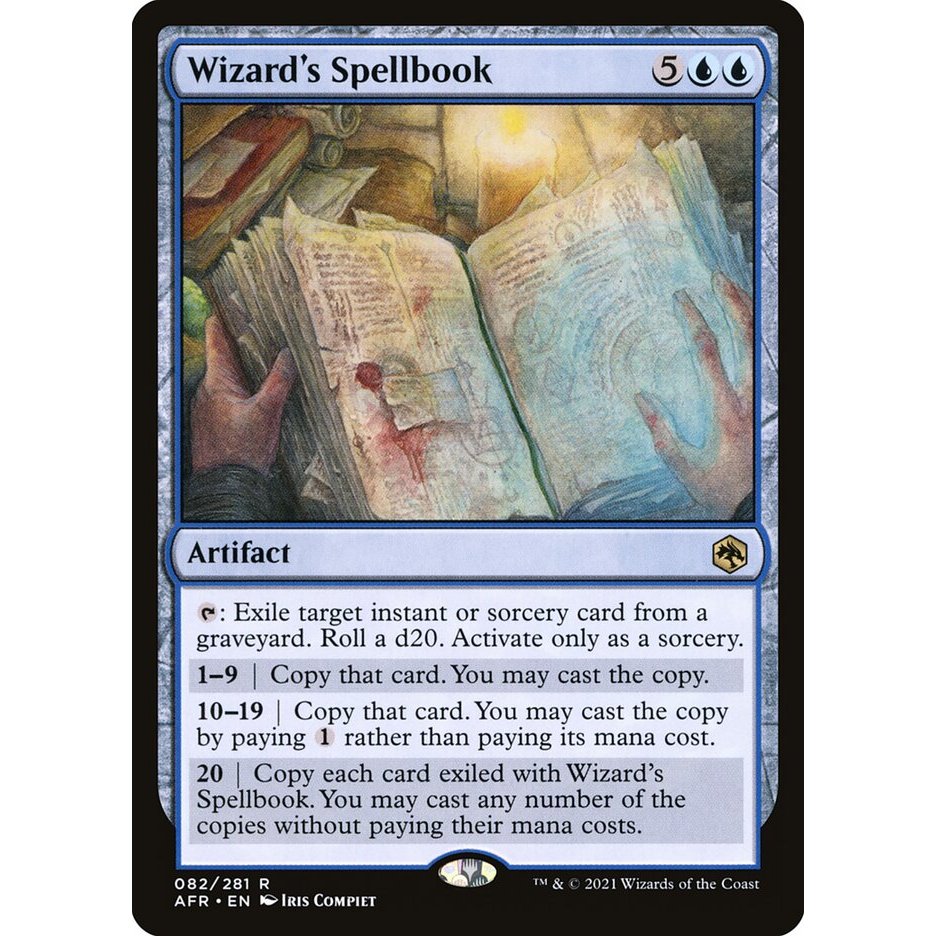 Magic the Gathering - Wizard's Spellbook (FOIL) - MTG Blue - AFR - NM ...
