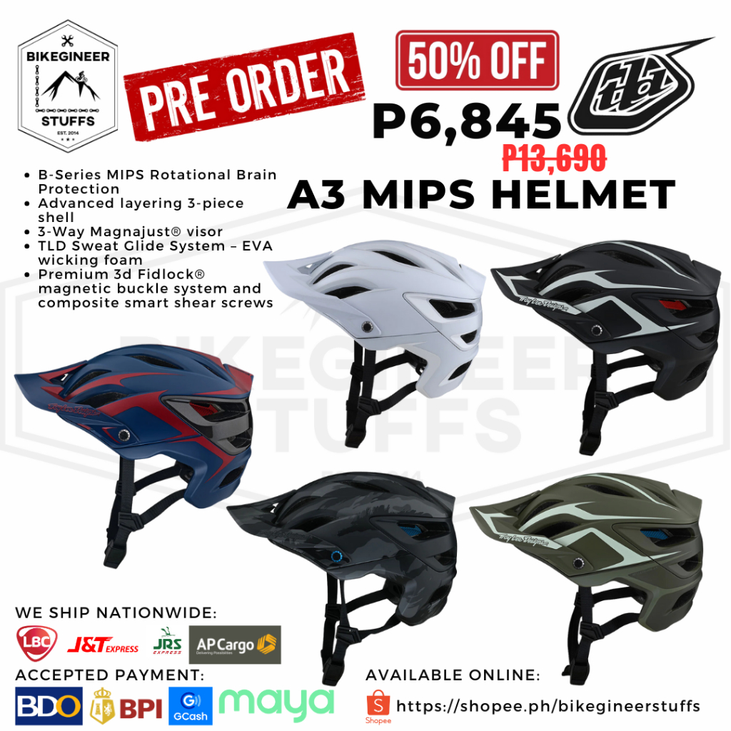 TLD Troy Lee Designs A3 MIPS Helmet | Shopee Philippines