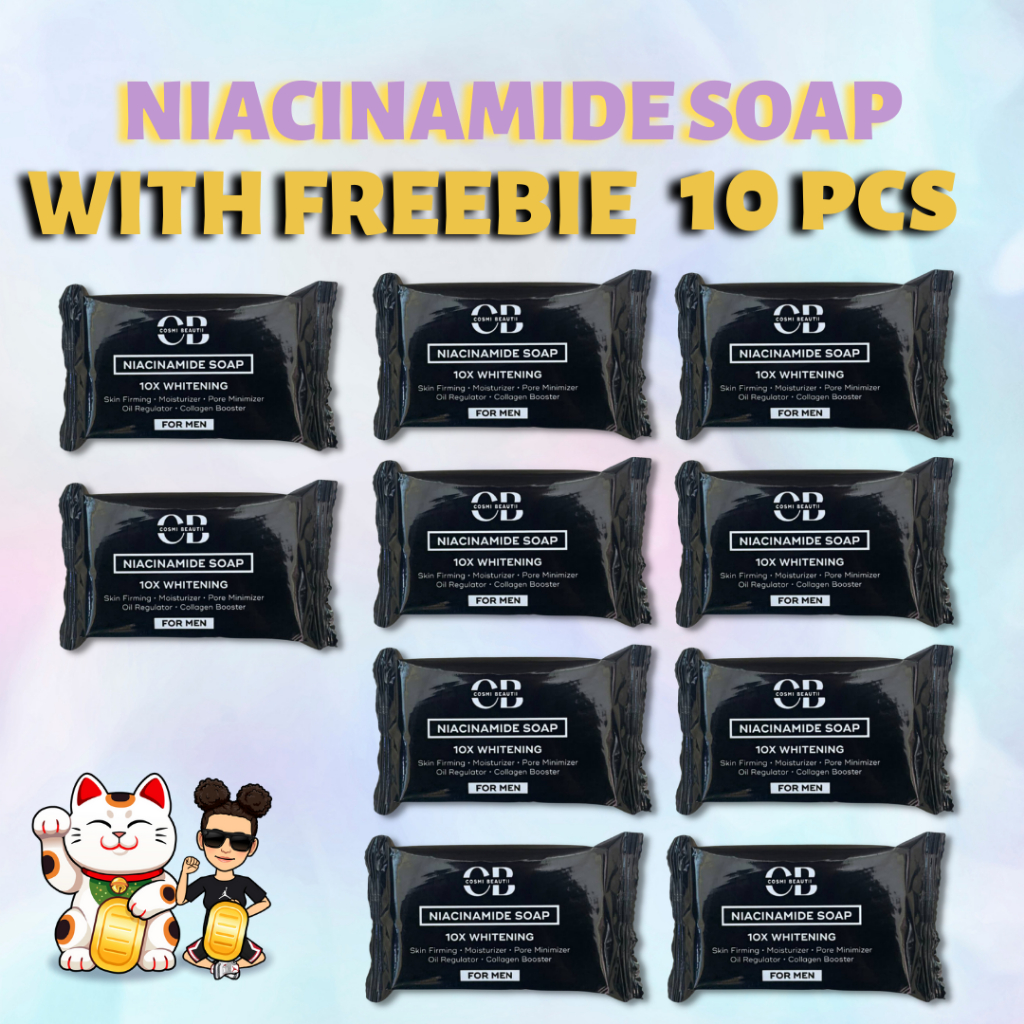 CB NIACINAMIDE SOAP WITH 10X WHITENING FOR MEN All Skin Types Fragrance ...