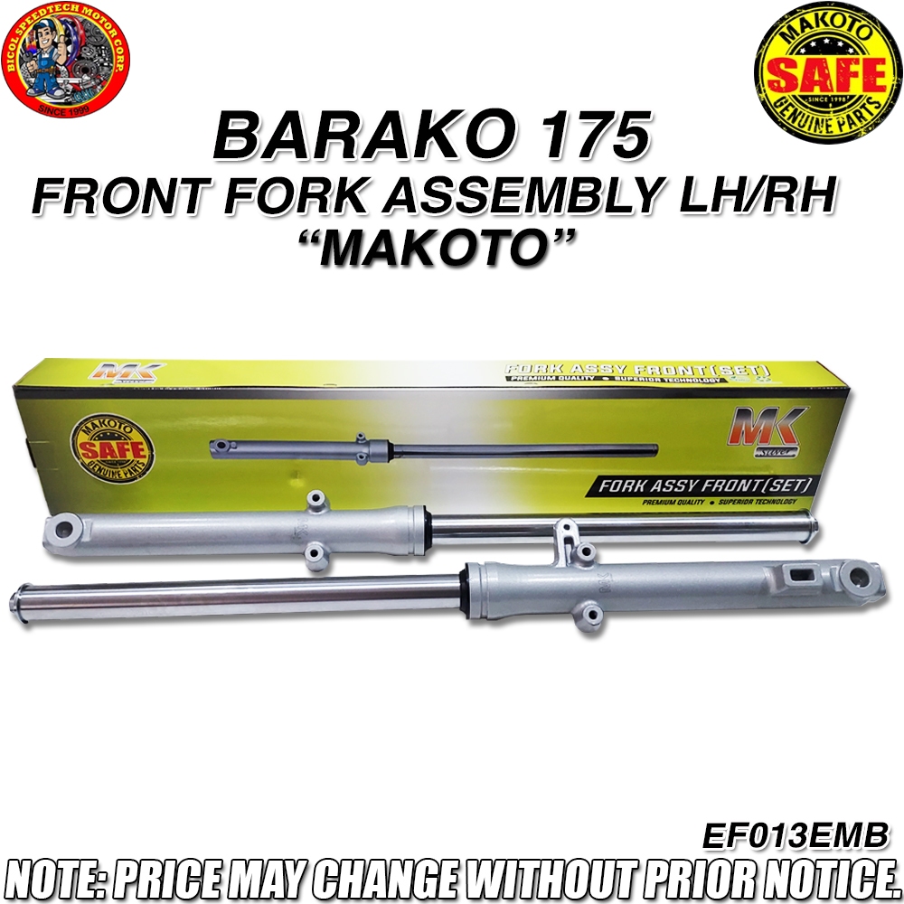 FRONT FORK ASSEMBLY LH/RH "MAKOTO" BARAKO 175 (EF013EMB) | Shopee ...