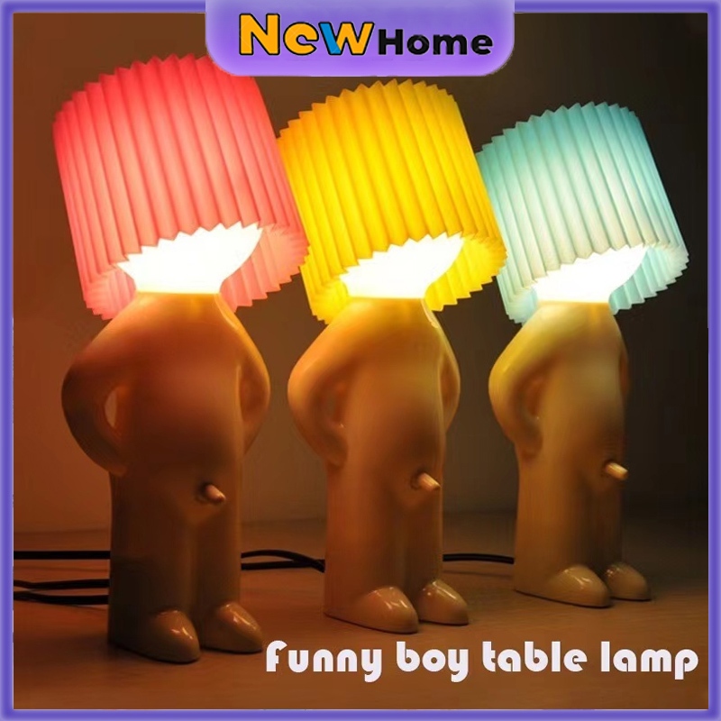 Funny Man LED Night Light Comic Lamp Statement Lamp for Living Room ...