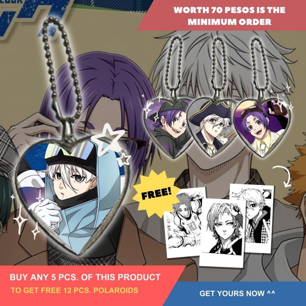 Blue Lock Nagi and Reo Anime Matching Heart Keychain | Shopee Philippines