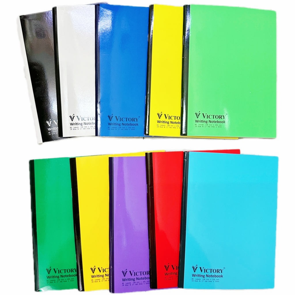 Victory Writing Notebook 80 leaves sold per ream (10pcs) | Shopee ...