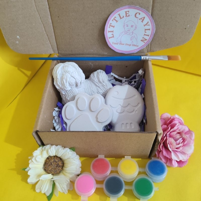 3D Dog Plaster Painting Set | Shopee Philippines