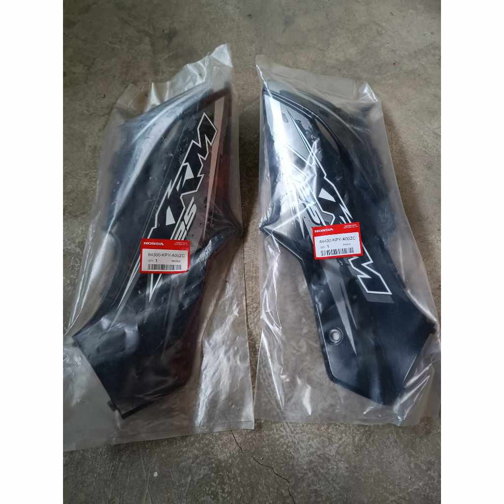 HONDA GENUINE COVER, MAIN PIPE SIDE FOR XRM 125 MOTARD / TRINITY ( SET ...