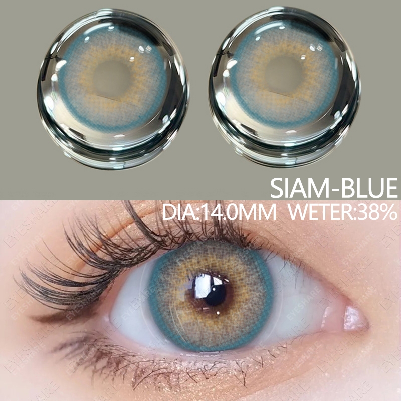 (COD)GEM color normal contact lens, Korean style cute gray blue ...