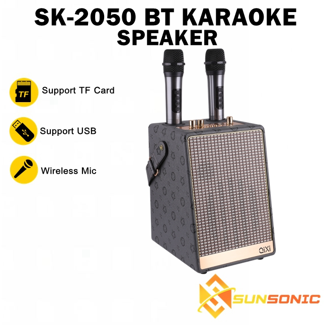 Sunsonic Sk-2050 Deep Sound Wireless Bluetooth Karaoke Speaker With ...
