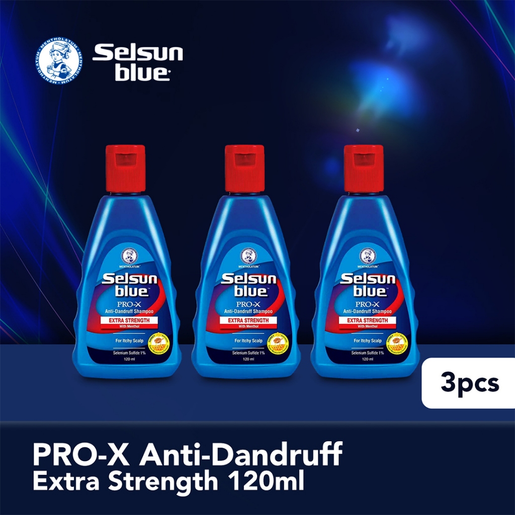 Selsun Blue Pro-X Anti-Dandruff Shampoo Bottle [Bundle of 3] | Shopee ...