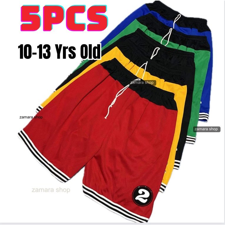 5pcs- Short for 10-13 yrs old Drifit Casual Paha Shorts Everyday Used ...