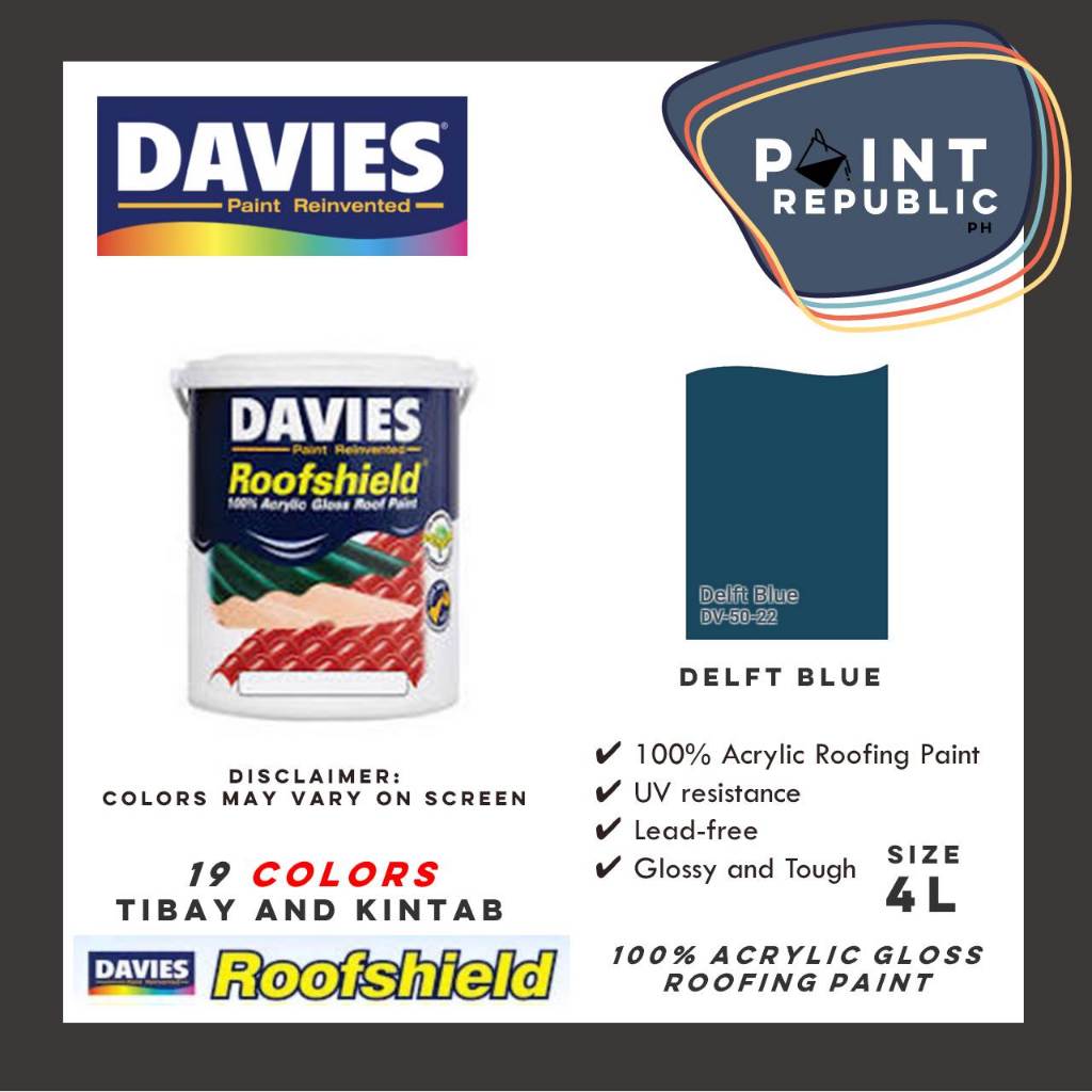 Davies Roofshield Roofing Paint - (4L/GAL) | Shopee Philippines