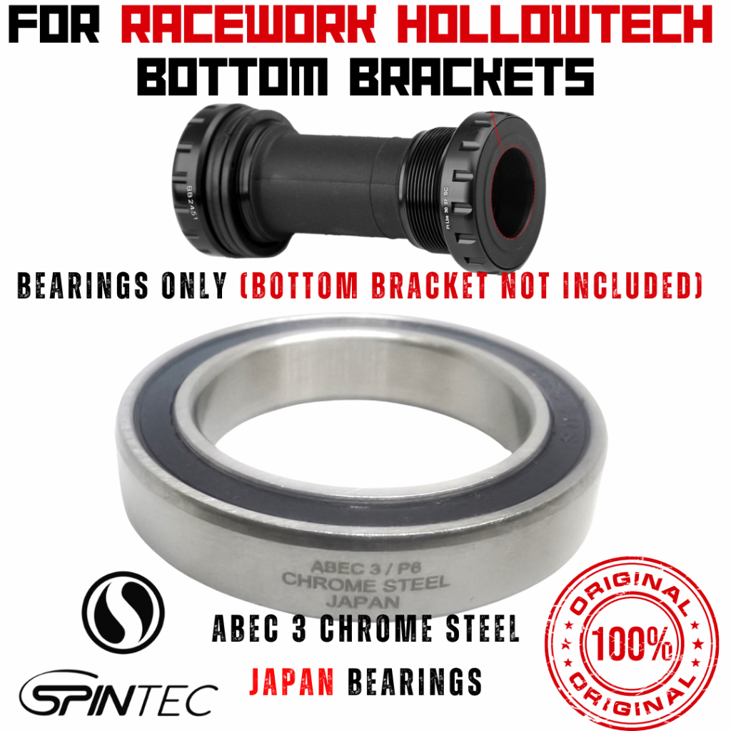 Racework Hollowtech Bottom Bracket Chrome Steel Japan Bearings from ...