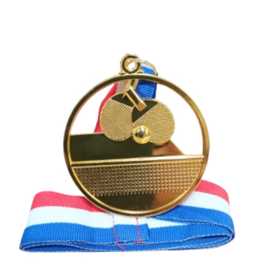 Ping Pong Table Tennis Medals Gold 6.5cm ( Ordinary Lace ) CUSTOMIZE ...