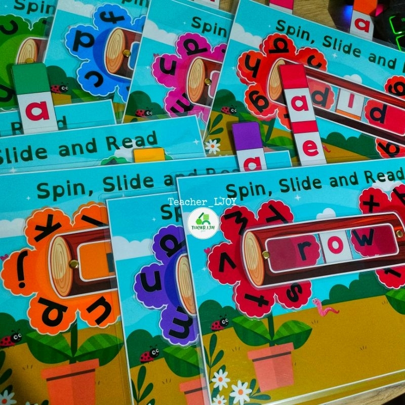 SPIN, SLIDE AND READ CVC FLOWER SPINNERS | Shopee Philippines