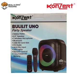 Konzert Bulilit Uno Speaker with wireless mic | Shopee Philippines
