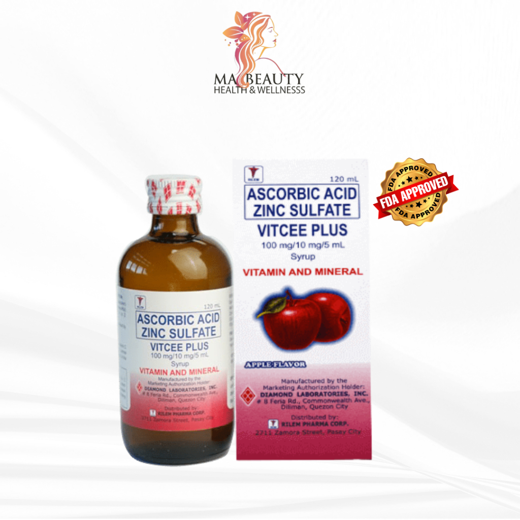 ASCORBIC ACID WITH ZINC VITCEE PLUS SYRUP 120ML | Shopee Philippines