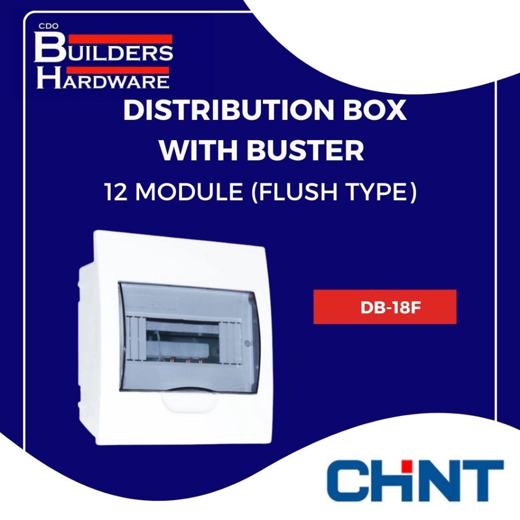 CHINT:DB-18F DISTRIBUTION BOX WITH BUSTER 18 MODULE (FLUSH TYPE ...