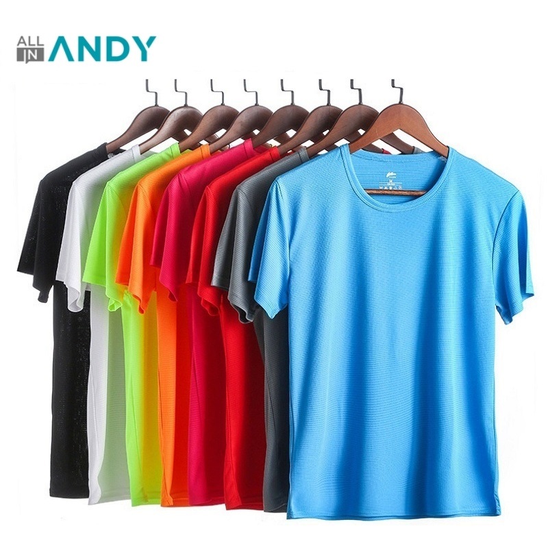 Dry Fit Shirt for Men tops T shirts 100% Polyester Dri-fit Workout ...