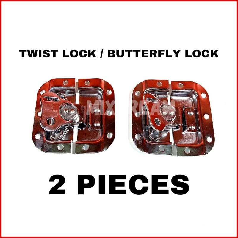 Butterfly Lock Twist Lock w/ Plate for tourcase (Heavy Duty) flight ...
