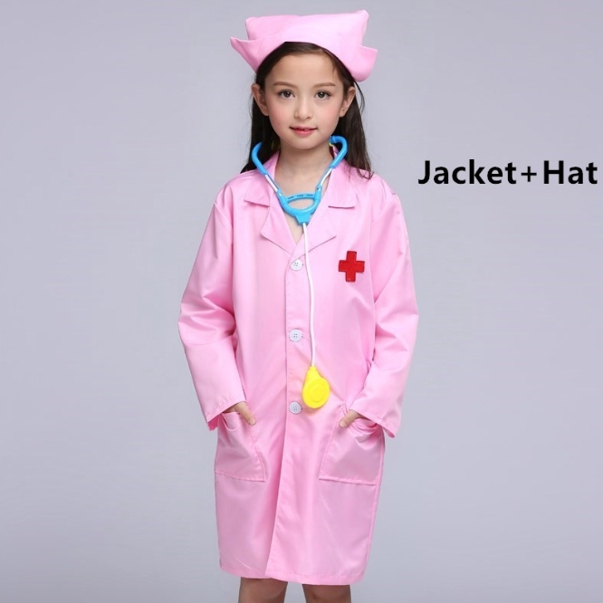 Fast Shipping Children's Doctor Costume Role Play Costume Doctor Kids ...