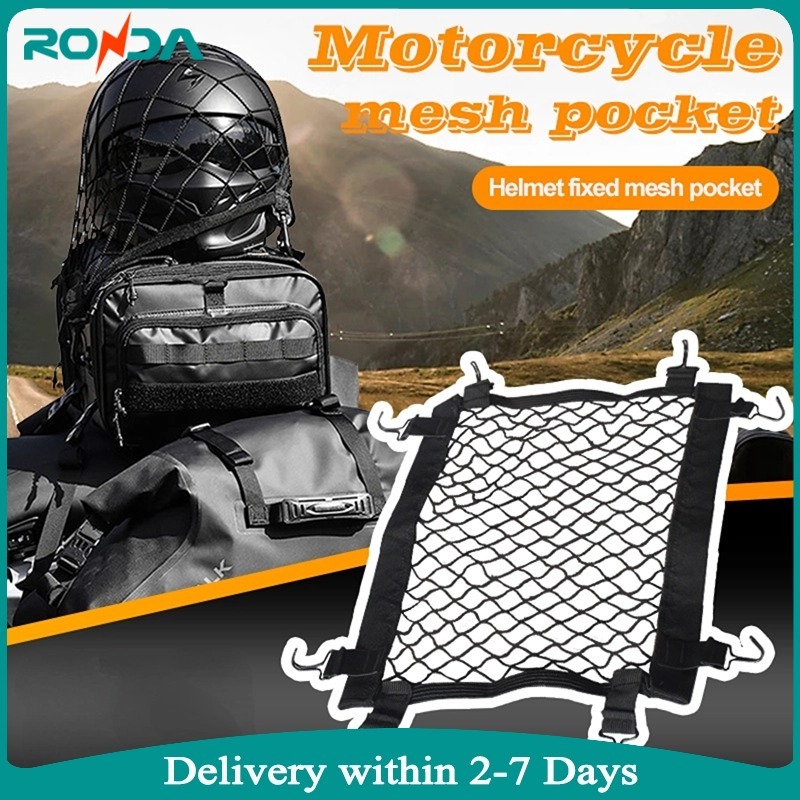 Universal Motorcycle Cargo Net Top Box Cargo Net With Hook For ...