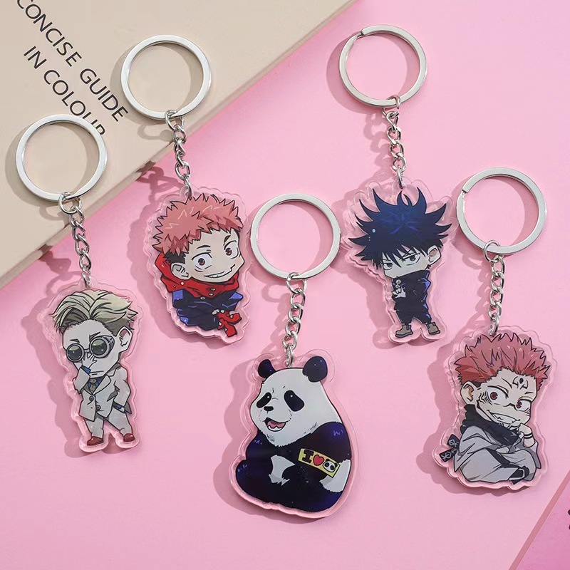 Anime Jujutsu Kaisen Cosplay Keychain Kugisaki Sukuna Character Acrylic ...