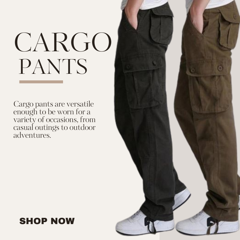 Fashion cargo pants pocket pants For Men cargo pants jogging pants Multi-pocket pants #8765 ...
