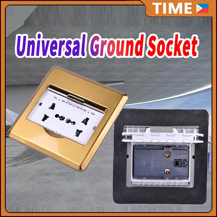 Universal 250V Floor Ground Outlet Power Sockets 6 Prong Receptacle for Kitchen Office | Shopee ...