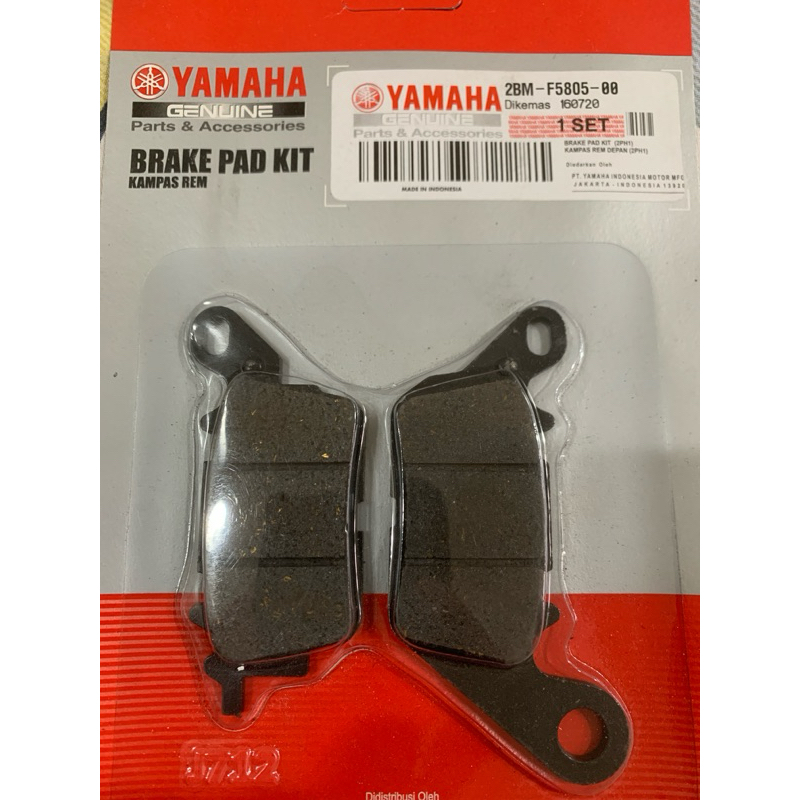 Nmax set-genuine yamaha brake pad front & rear for NMAX V1 | Shopee ...