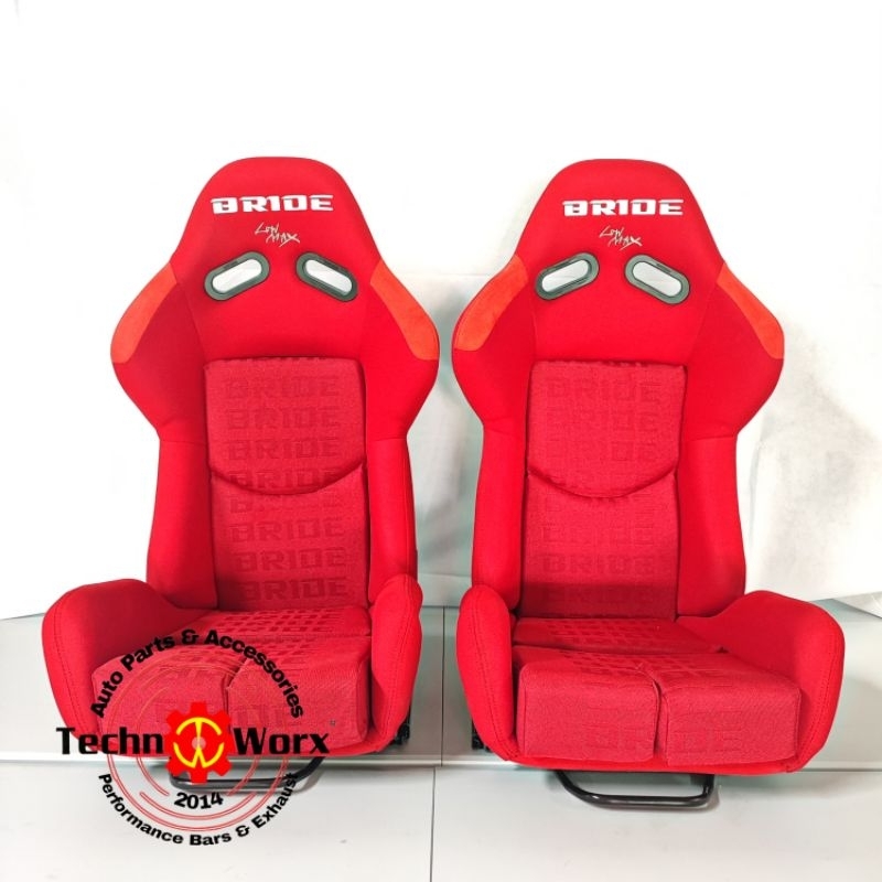 2pcs RED BRIDE STRADIA LOW MAX Bucket Seat Quality Thailand Racing Seat ...
