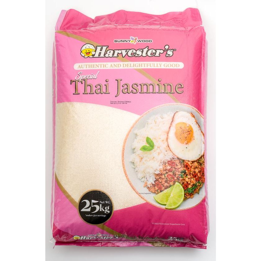 Harvesters Special Thai Jasmine Rice 25kg | Shopee Philippines