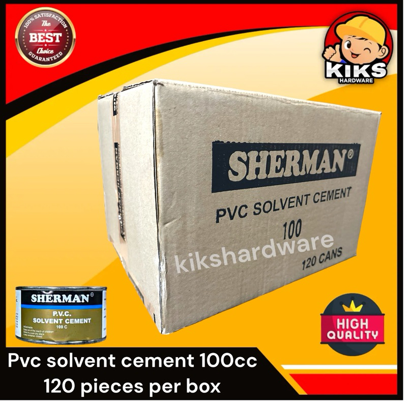 [120pcs box] Pvc Solvent Cement 120 pieces Per Carton 100cc Sherman ...