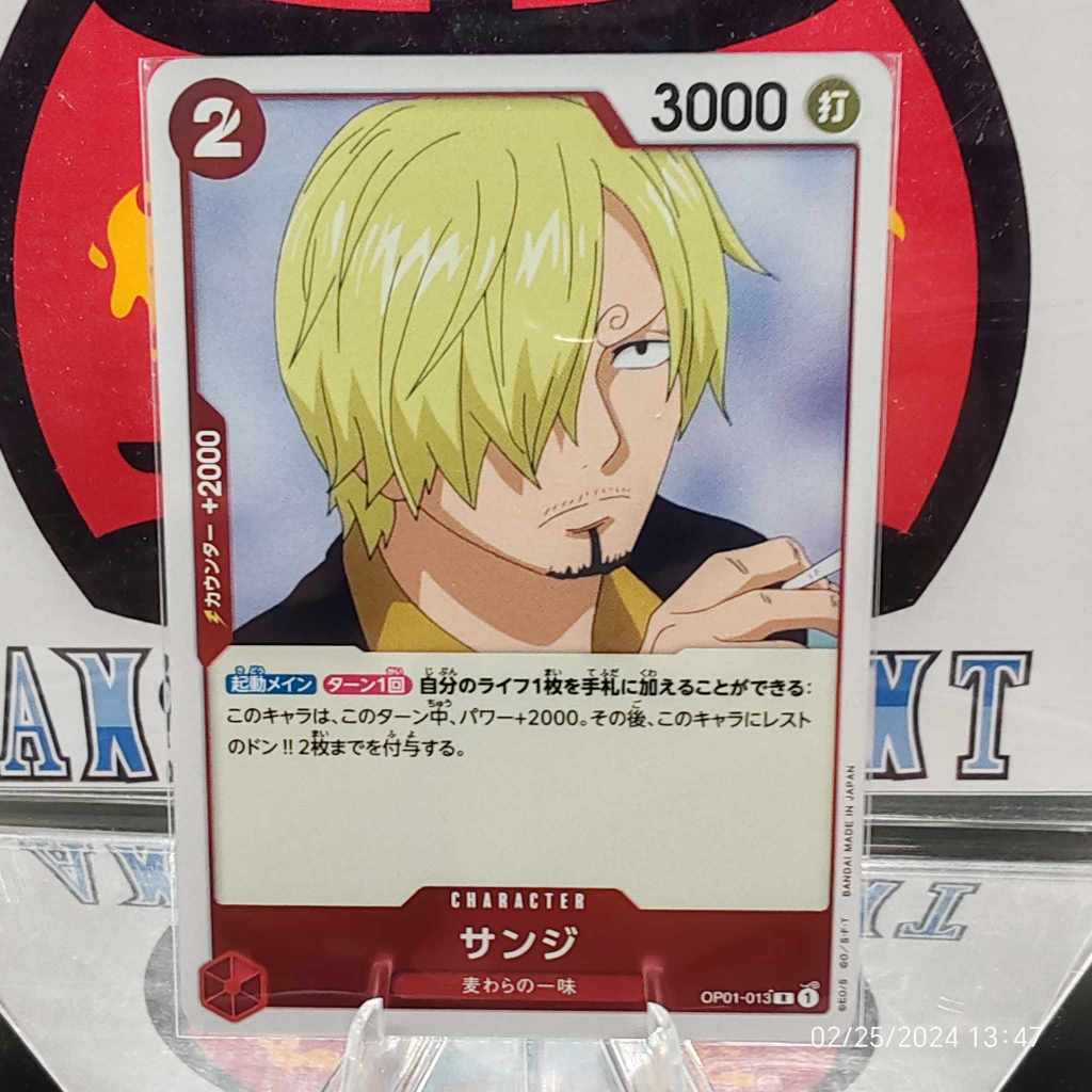 One Piece TCG - OP01-013 R Sanji | Shopee Philippines