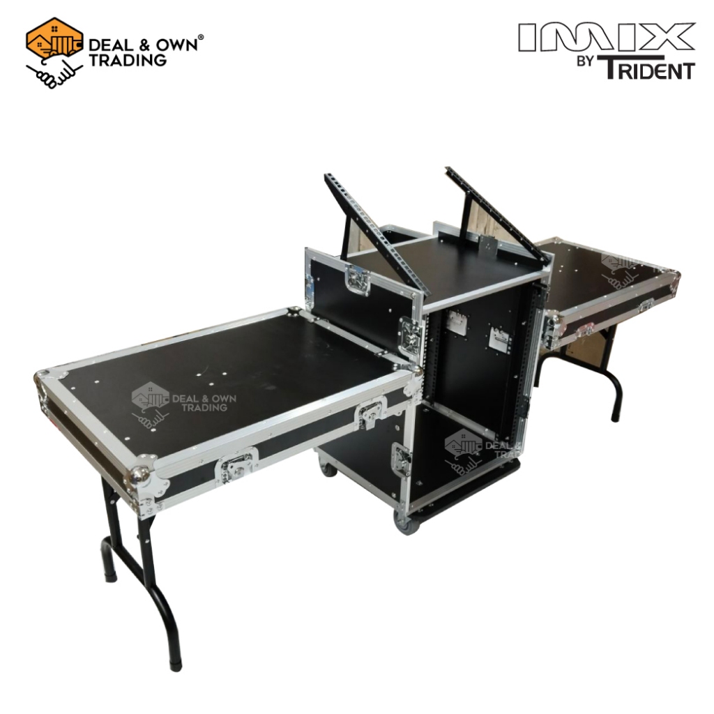 Imix/trident MC-12U with Legs Procase with mixer on top with wheel ...