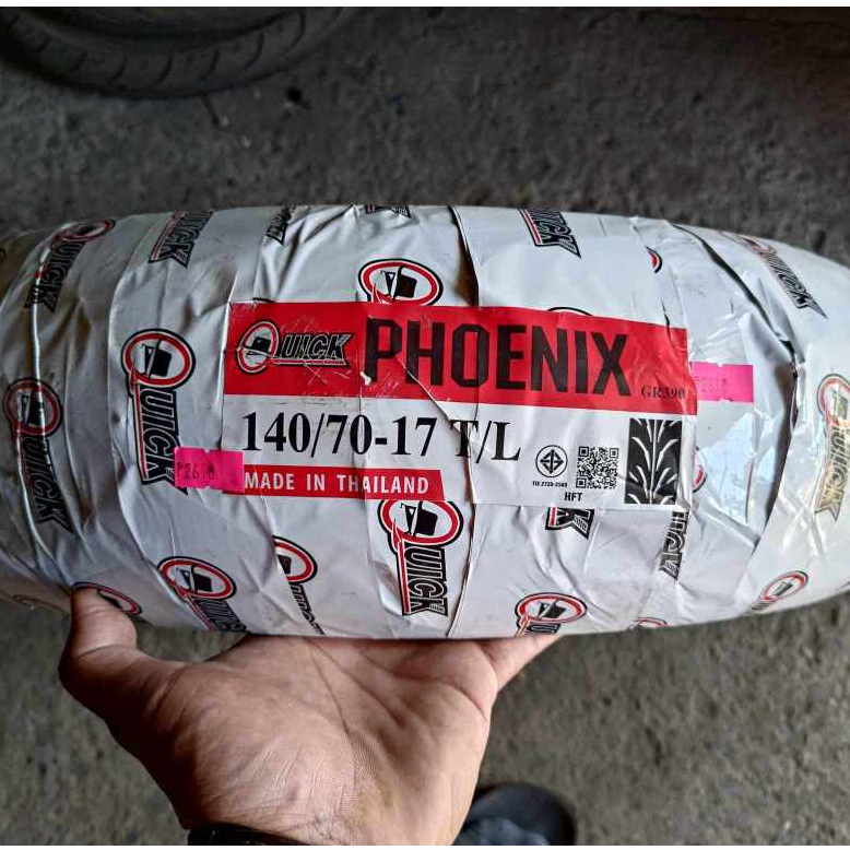 QUICK PHOENIX TUBELESS TIRE free tire Sealant and Pito 140/70/17--90/90 ...
