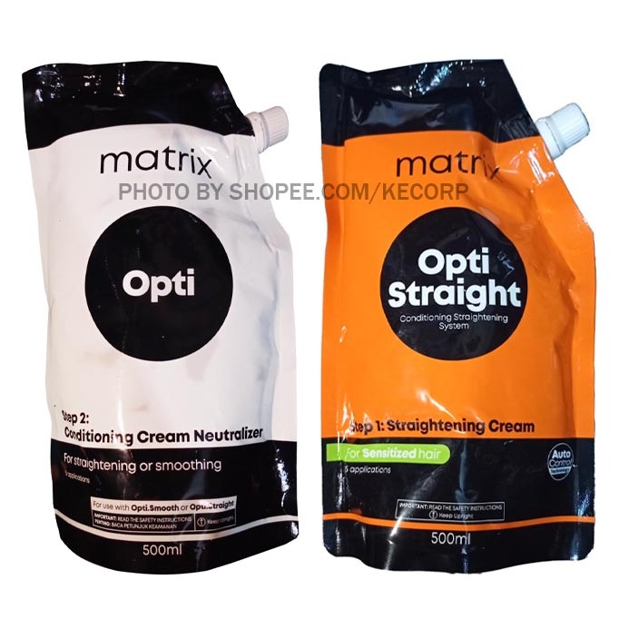 Opti Straight SENSITIZED + CONDITIONING CREAM SET 500ml by Matrix ...