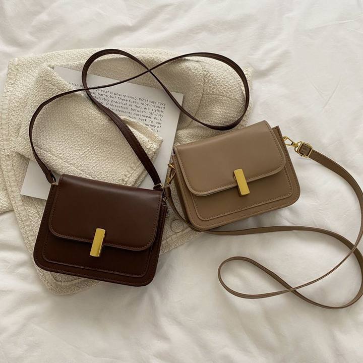 027 High Quality Lock Shoulder Crossbody Bags for Women Korean Square ...