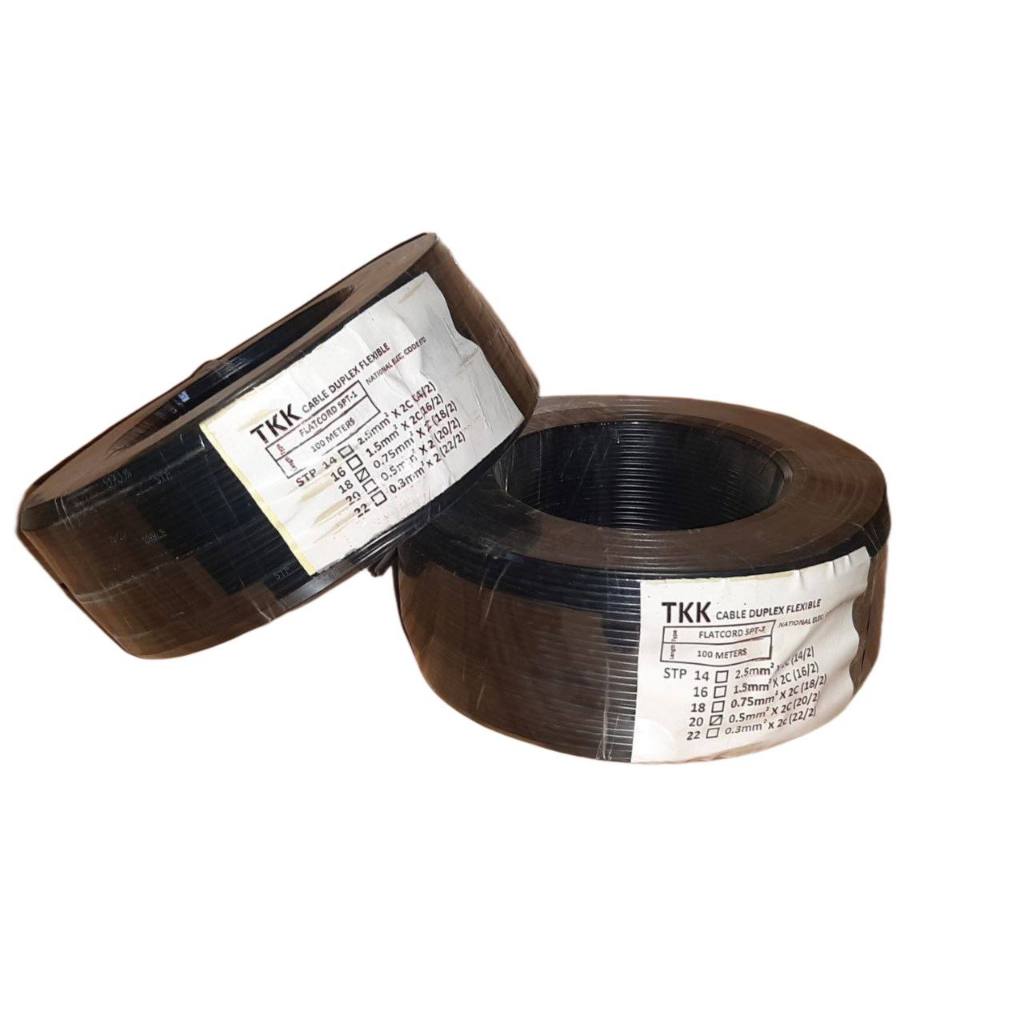 Flat Cords Duplex #18/2 Pure Copper 0.75mm2 Electrical Wire x 100 ...