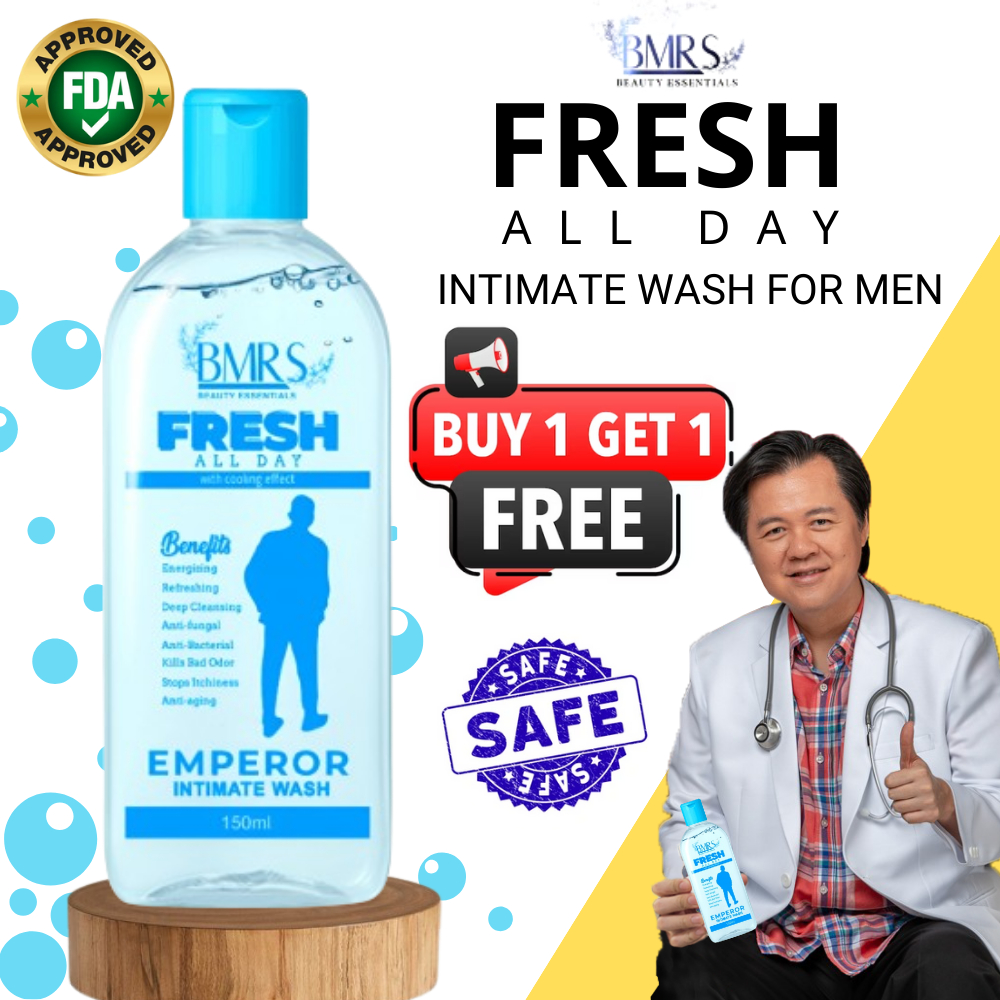 BMRS Fresh All day Emperor Intimate Wash For Men 150ml Anti-Bacterial ...