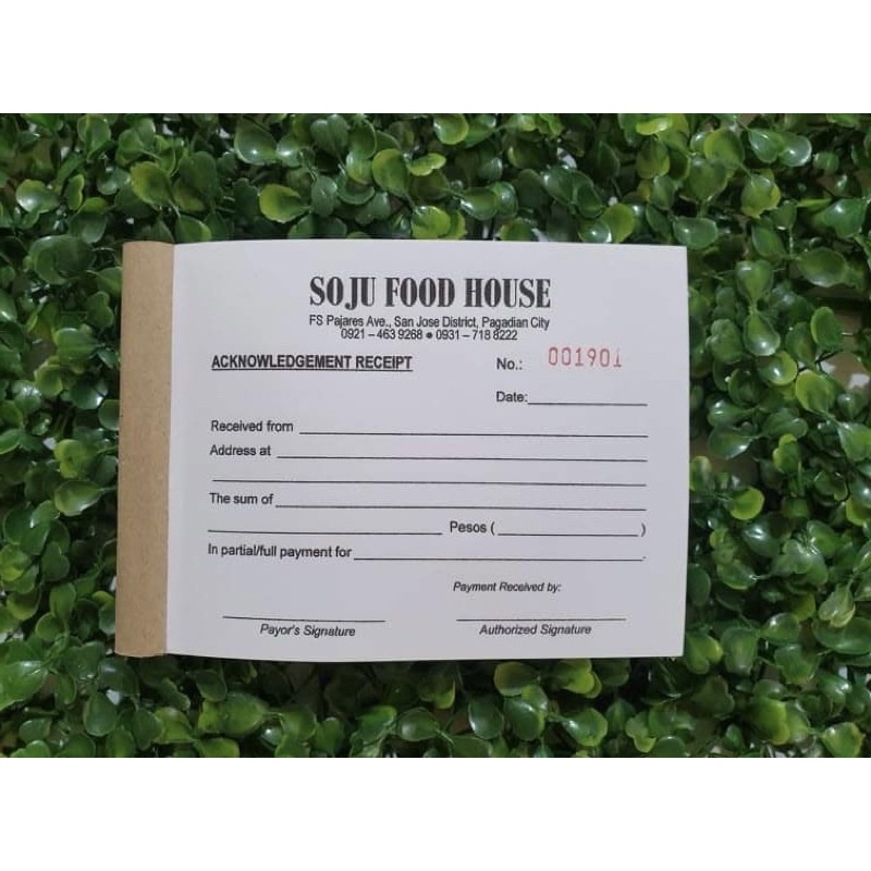 CARBONIZED customized form and RECEIPT SMALL 4x5 LANDSCAPE (BUNDLE ...