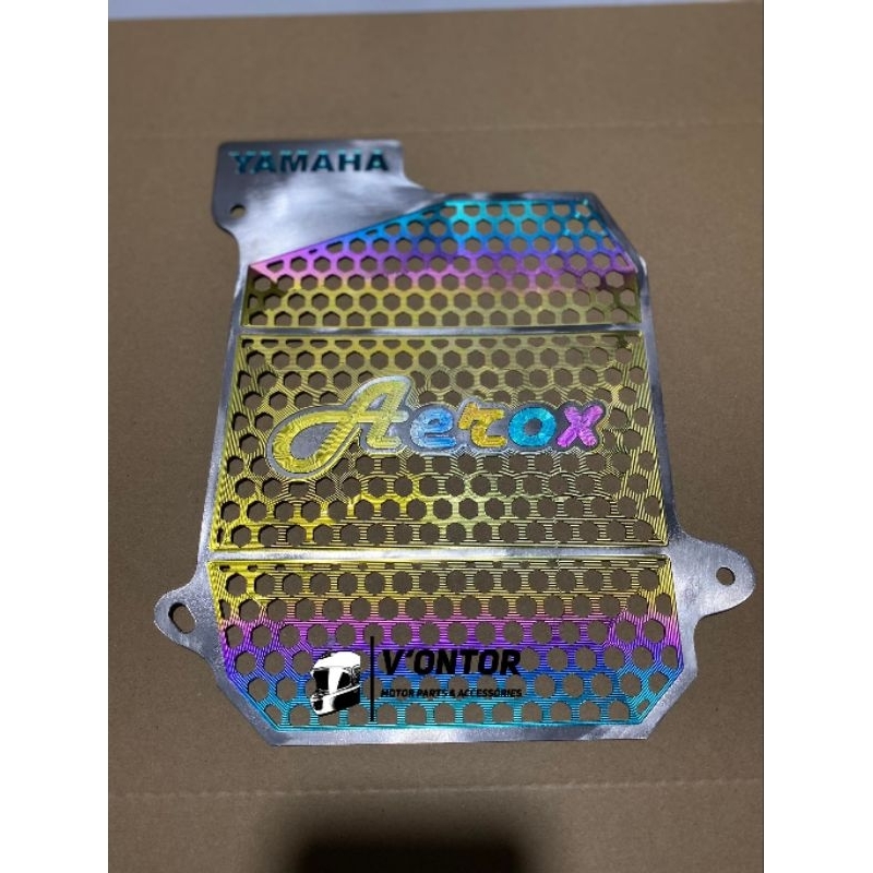 TITANIUM RADIATOR COVER FOR AEROX V2 | Shopee Philippines