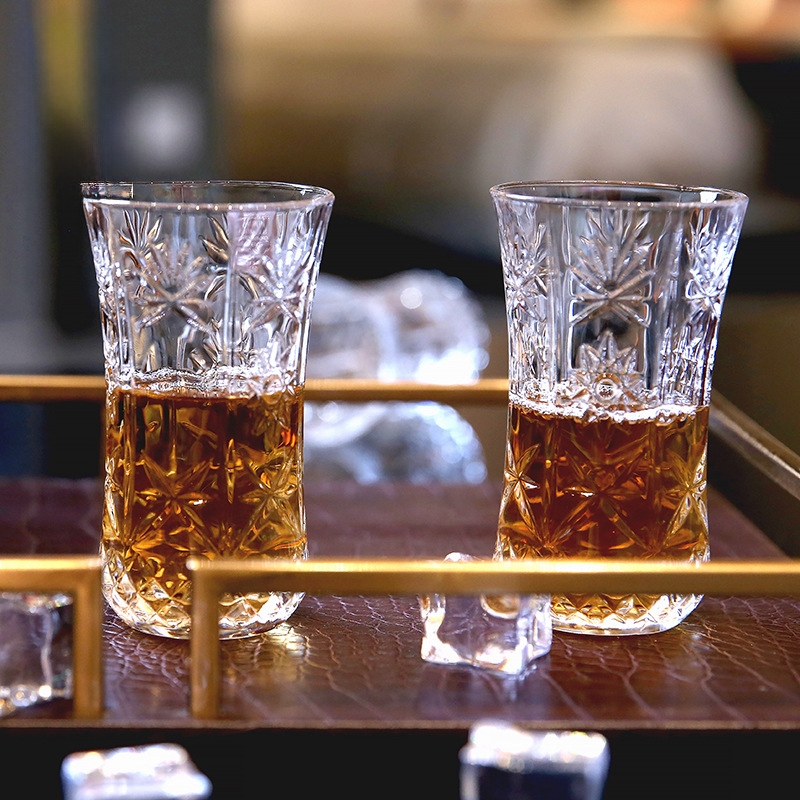 Crystal glass cup, household water cup, brewing green tea cup, milk cup ...