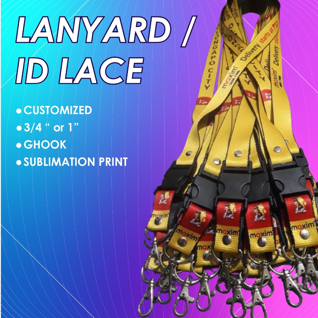 Lanyard/Lace ID Holder no minimum order requirement (Customized Design ...