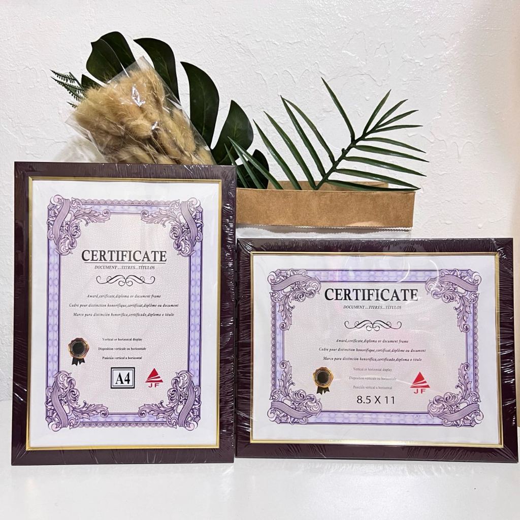 8x12 & A4 & 8x10 & 8.5x11 PVC CERTIFICATE FRAME SIZE A4 / 8.5*11 inches ...
