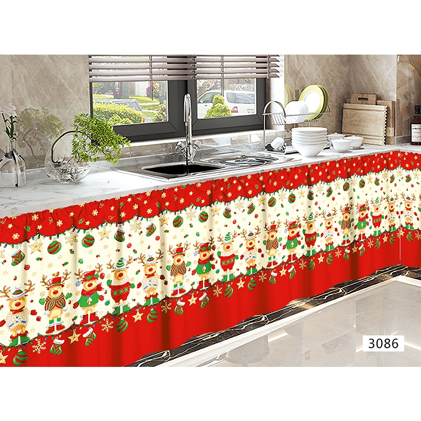 6Pcs Curtain For Kitchen Sink Lababo 150*70cm Kurtina Sa Lababo ...
