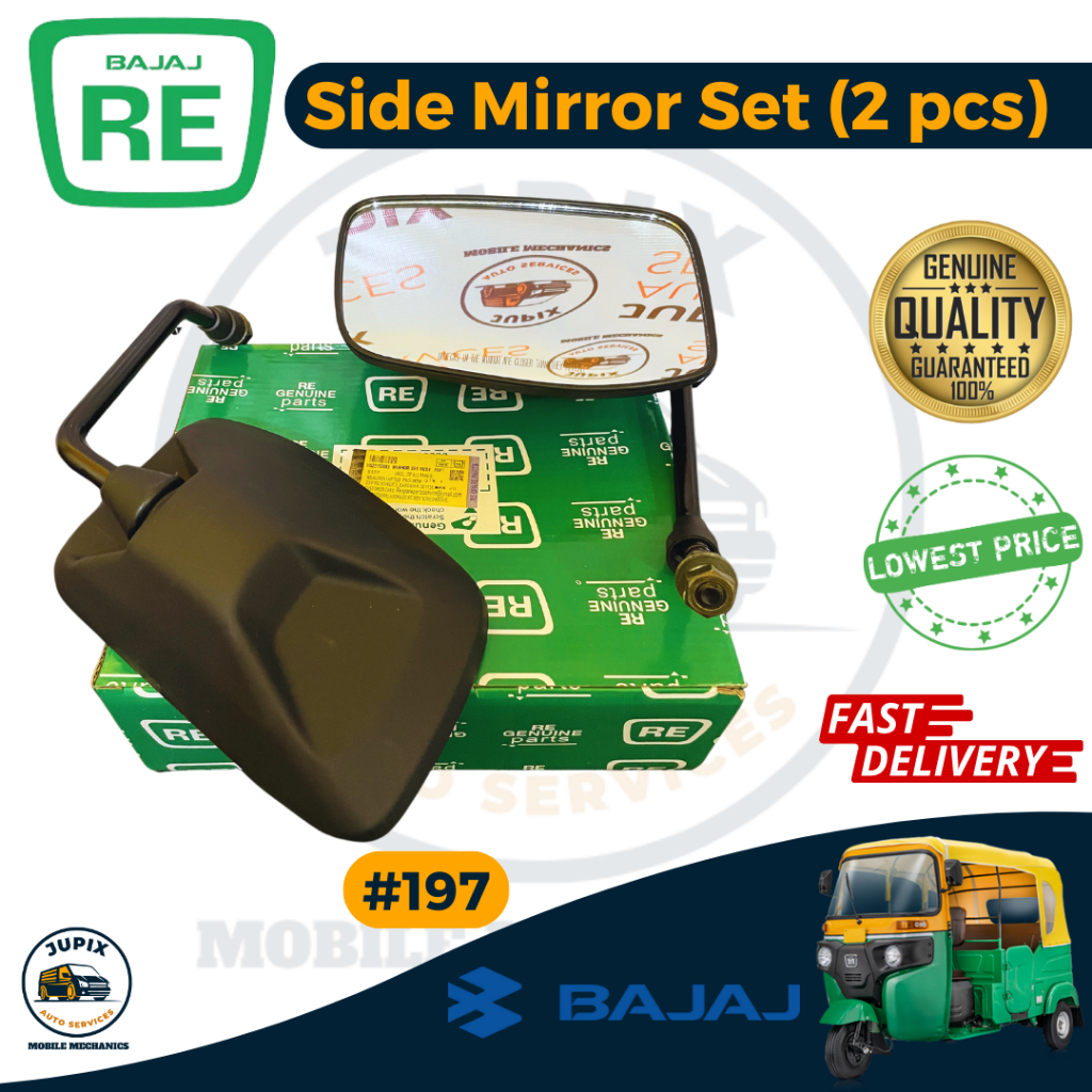 Bajaj RE - Side Mirror Set (2 pcs) [#197] | Shopee Philippines
