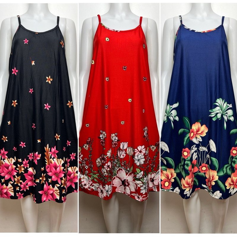 PLUS SIZE PAMBAHAY DASTER | SPAGHETTI DRESS | SEXY DUSTER | Shopee ...