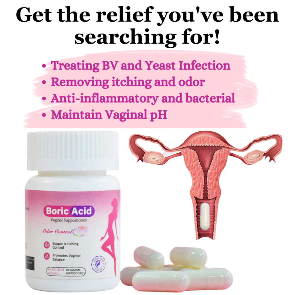 Boricap Boric Acid Capsul Vaginal Suppositories For Bv Yeast Infection ...